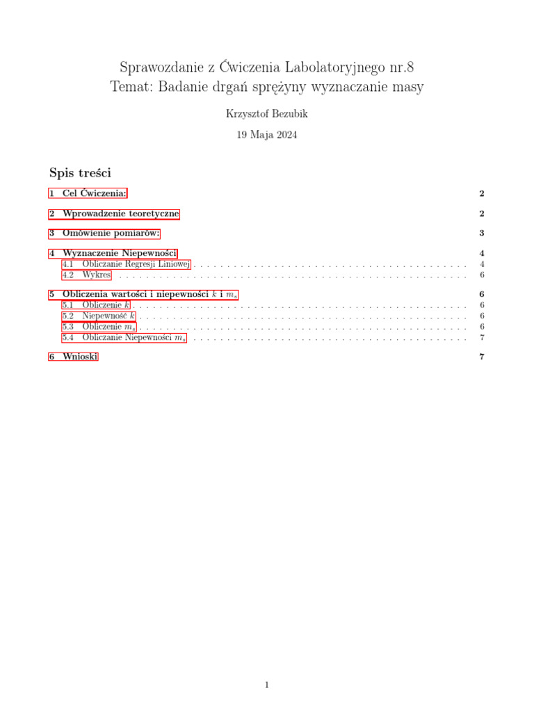 Sprawozdanie - 5 Ostateczne | PDF