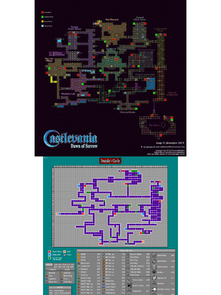 Mapas Castlevania Dsi | PDF
