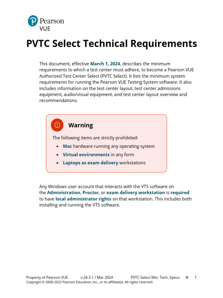 PVTC-Select-Minimum-Technical-Requirements | Download Free PDF ...