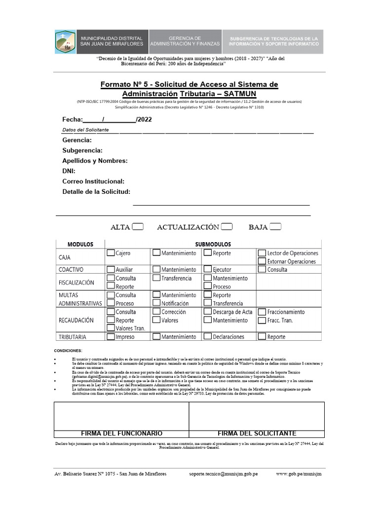 Formato 5 | PDF | Contraseña | Informática