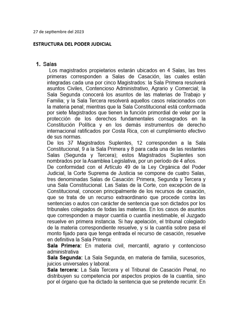 Estructura del poder judicial | Descargar gratis PDF | Judicaturas | Gobernancia