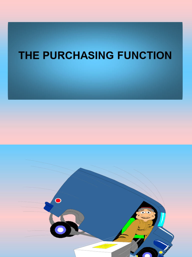 Purchasing Function | PDF | Recruitment | Employment