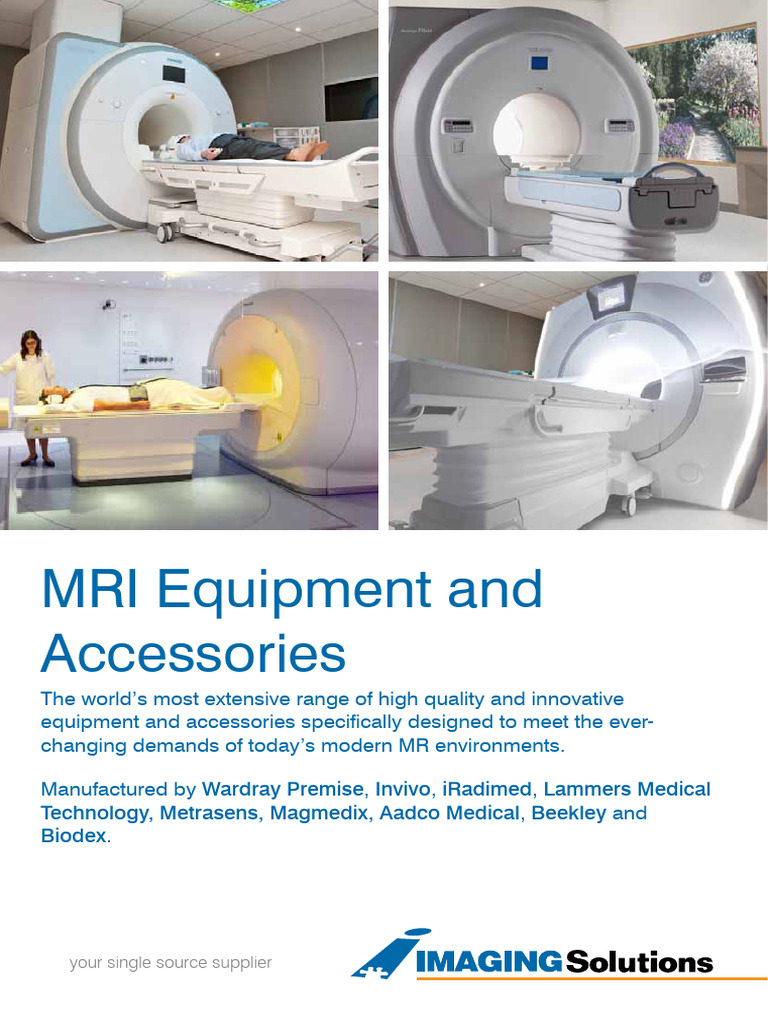 MRI Equipment and Accessories | PDF | Medical Imaging | Magnetic ...