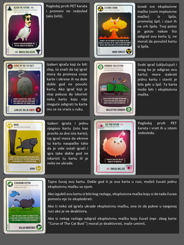 Ek Cards Serbian | PDF