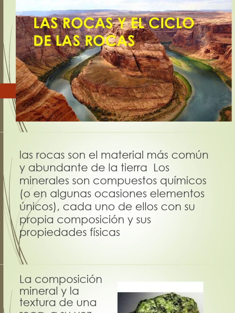 CLASE 2 Las Rocas y El Ciclo de Las Rocas 2023 | PDF | Roca (geología ...