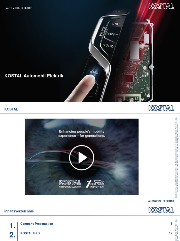 Kostal - Prezentacja | PDF | Engineering