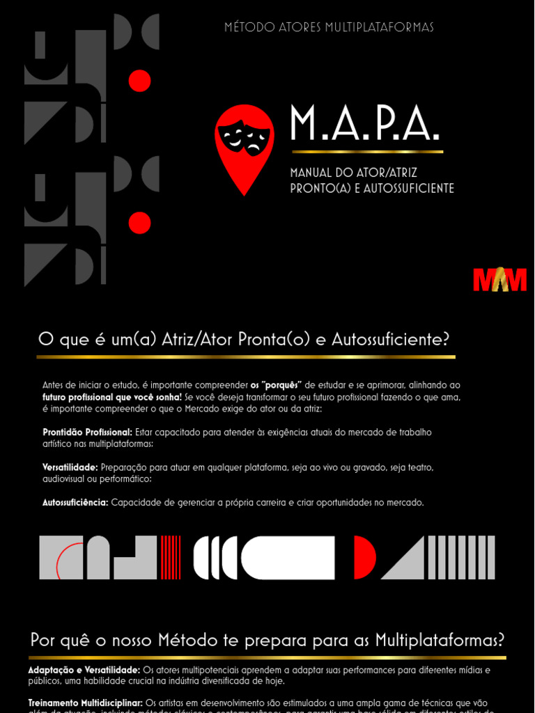 Cópia de MAP - MANUAL DO ATOR PRONTO MAM | PDF | Ator