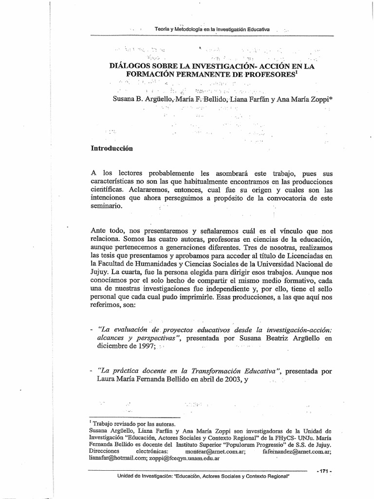 Capitulos Libros Dialogo Sobre La Investigacion | PDF