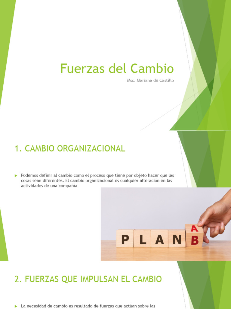 Fuerzas Del Cambio | PDF | Gestión del cambio | Business