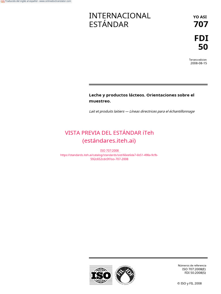 ISO-707-2008 en Es | PDF | Organización internacional para la estandarización