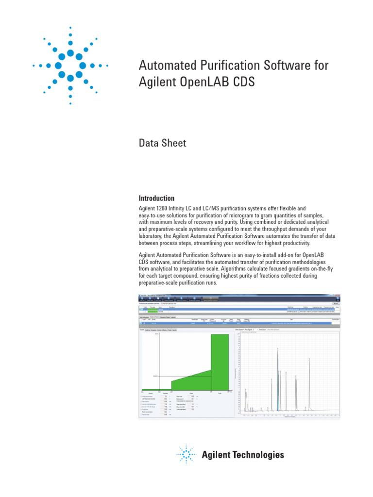 Automated Purification Software For Agilent OpenLAB CDS | PDF | Protein ...