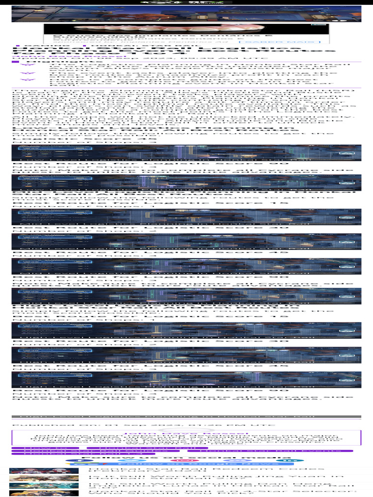 HSR Logistics Event Guide | PDF | Video Game Gameplay | Ios Software