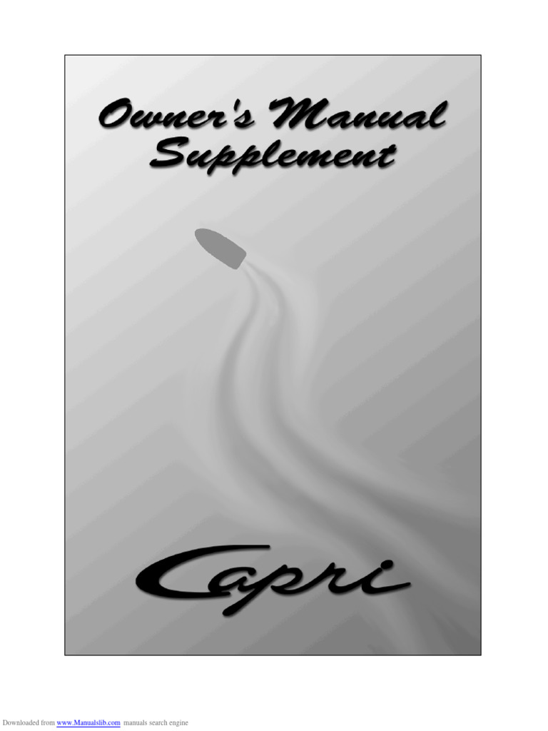 Bayliner Capri 1750ch | PDF | Alternating Current | Battery Charger