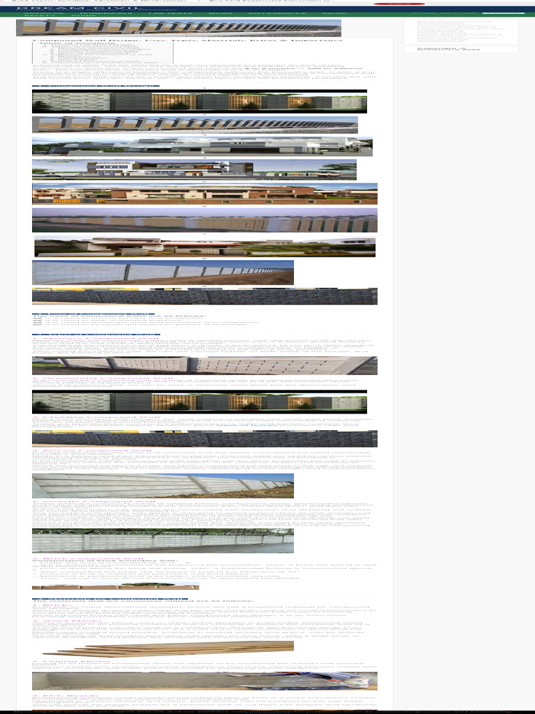 Compound Wall Design Uses, Types, Materials, Prices & Importance | PDF ...