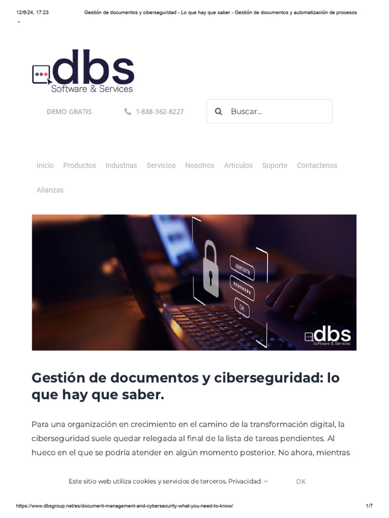 Gestión de Documentos y Ciberseguridad - Lo Que Hay Que Saber - Gestión ...