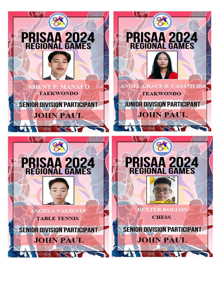 PRISAA-ID-2024-TEMPLATE | PDF