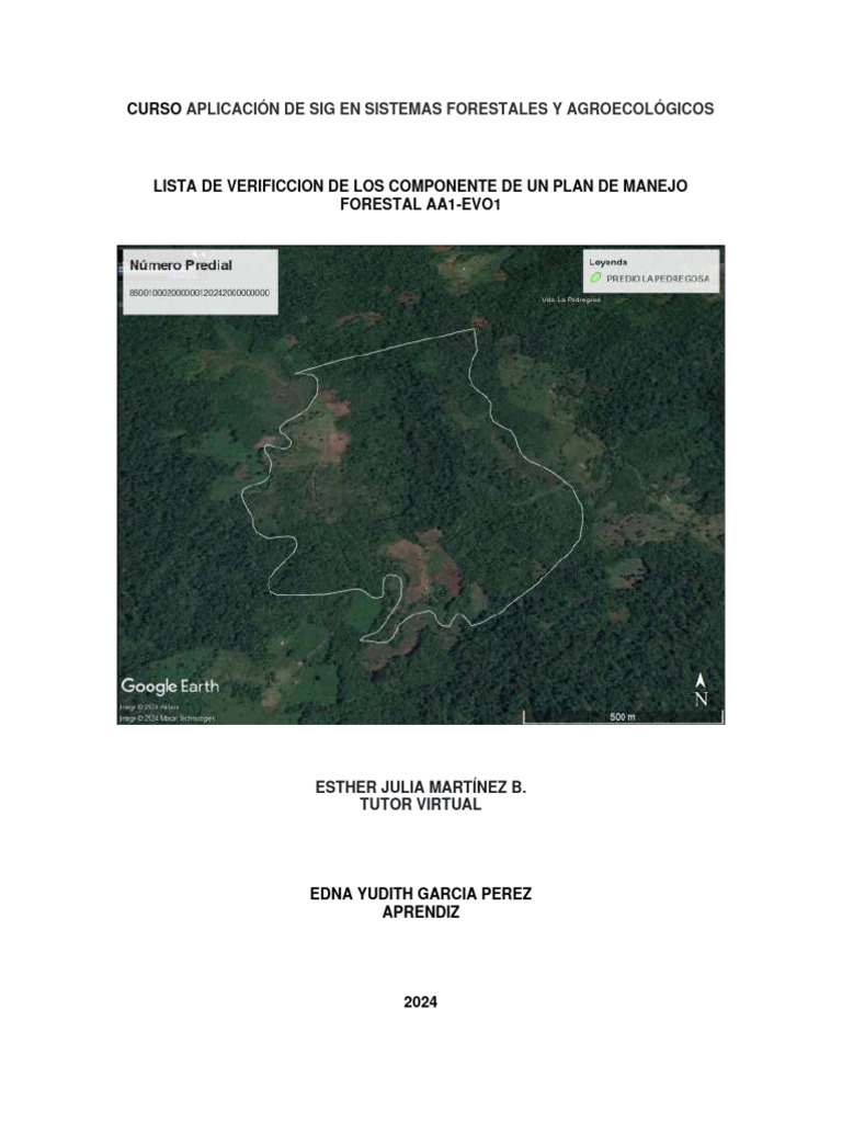Lista de Verificcion de Los Componente de Un Plan de Manejo Forestal ...