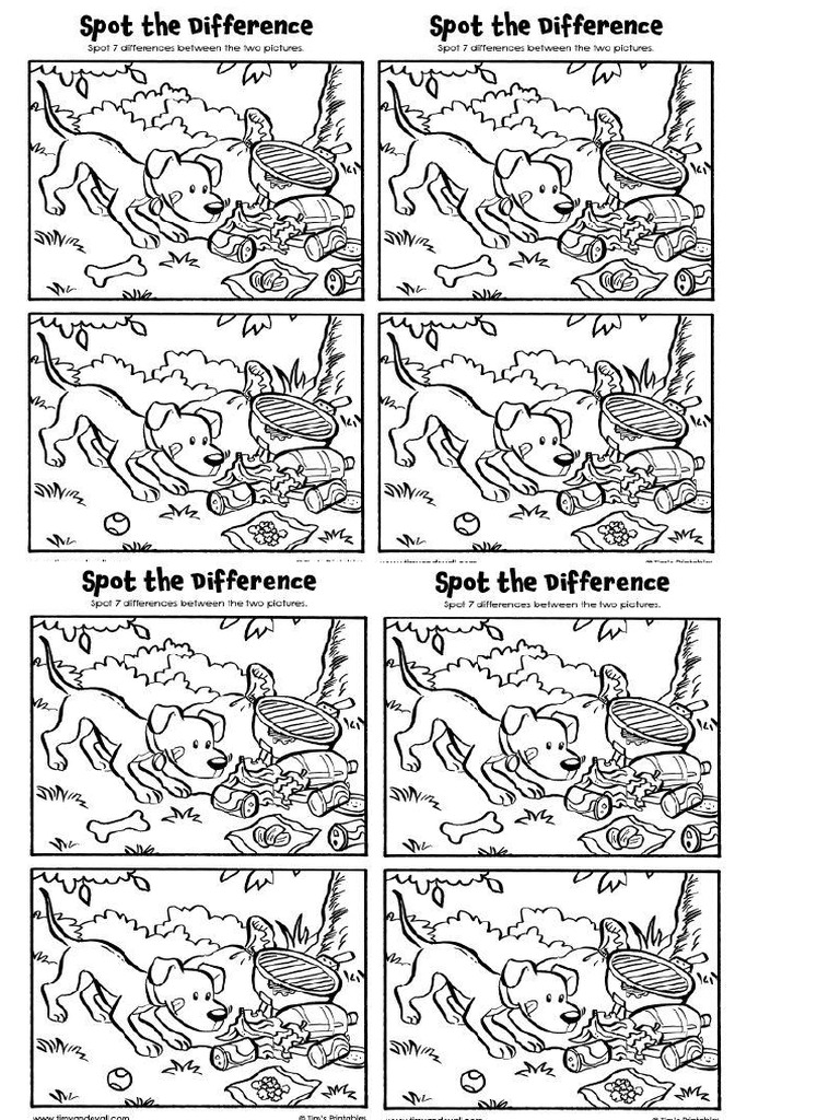Spot The 7 Differences | PDF