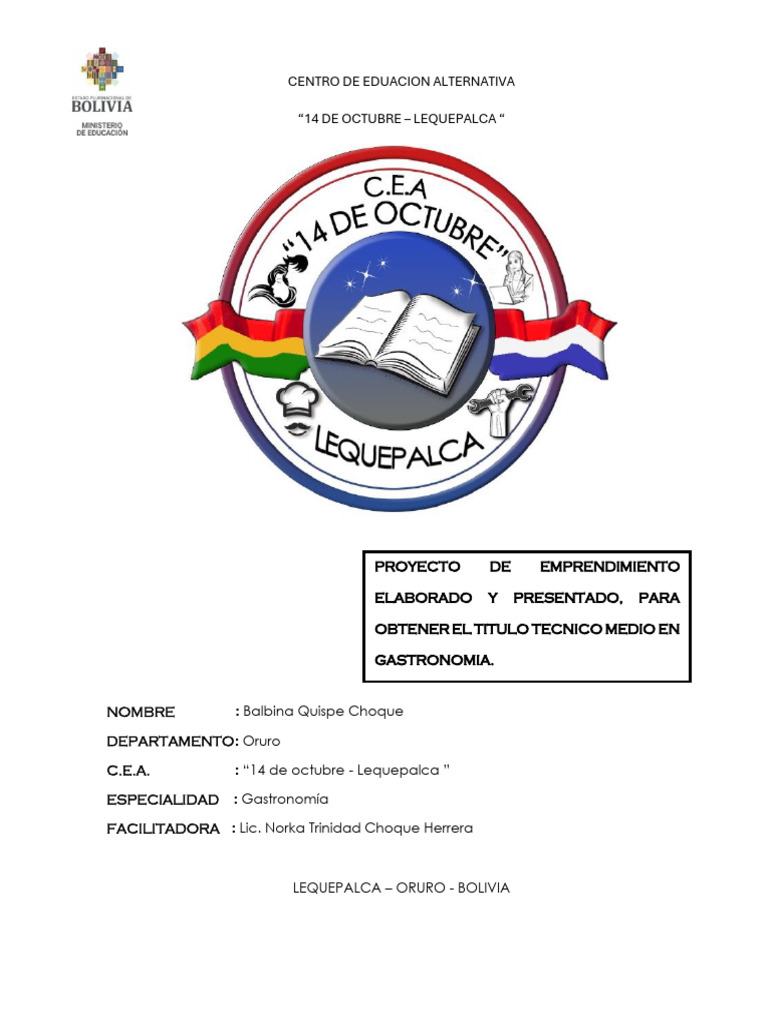 Proyecto de Balbina | PDF | Carne | Alimentos