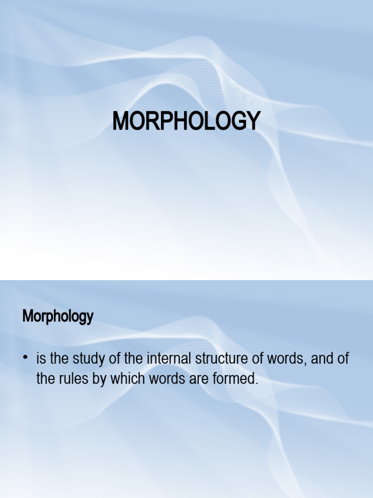 Understanding Morphology and Morphemes | PDF | Word | Morphology ...