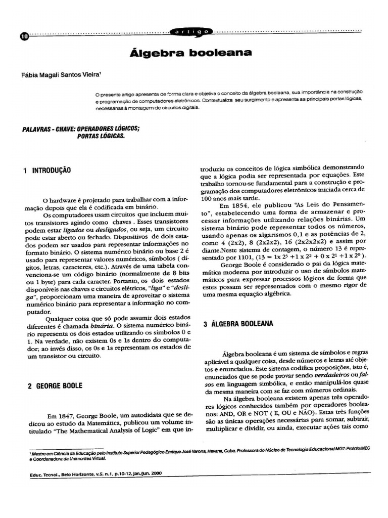 Artigo Boole | PDF