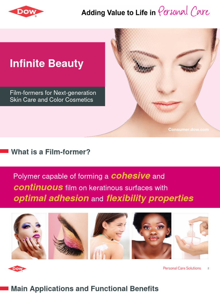 Infinite Beauty-Film Formers | PDF | Silicone | Cosmetics