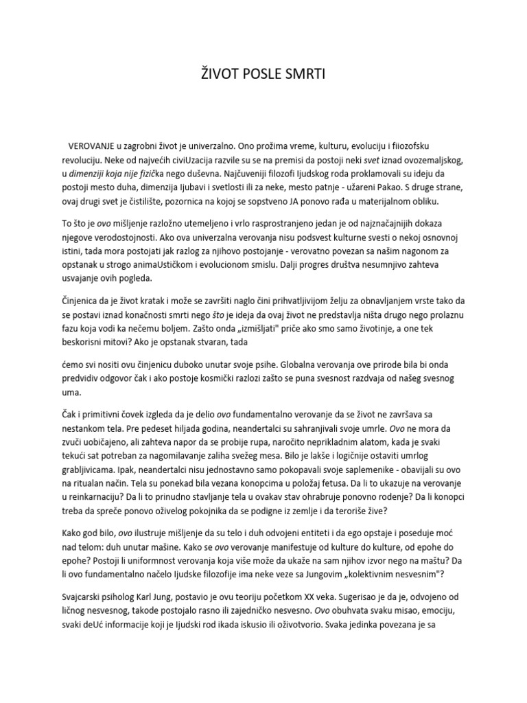 Zivot Posle SMRT | PDF