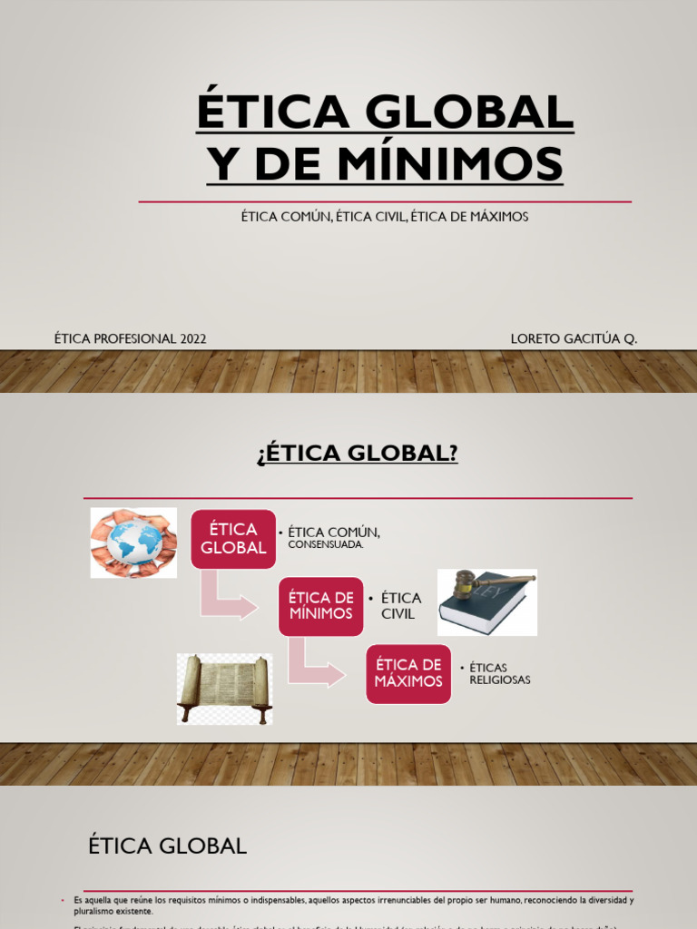 ÉTICA GLOBAL Y DE MÍNIMOS 2022 eptof | PDF | Moralidad | Derechos humanos