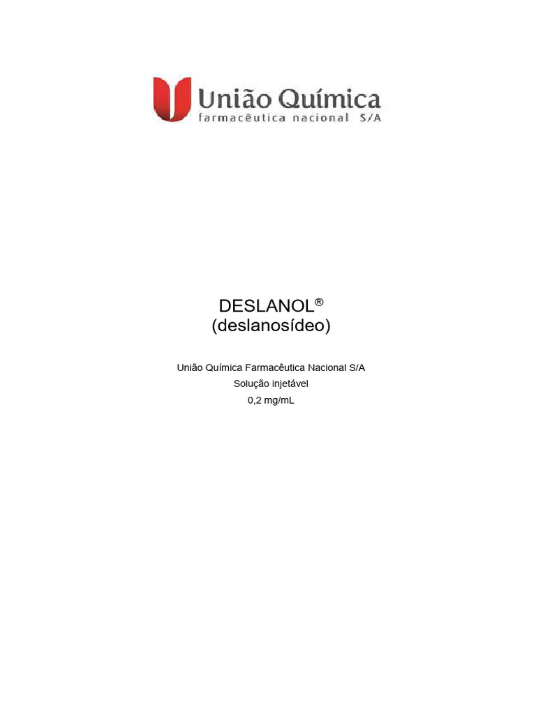 DESLANOL Bula-Paciente | PDF | Coração | Eletrocardiografia
