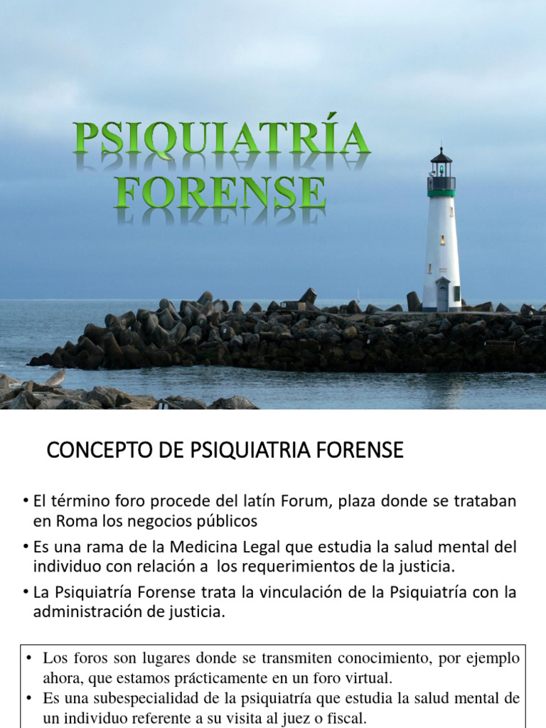 PSIQUIATRIA FORENSE Degraba | PDF | Psicosis | Trastorno mental