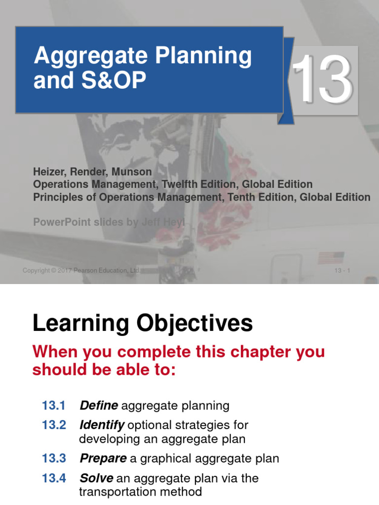 Ch9-Aggregate Planning and S&OP | PDF | Inventory | Demand