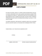Carta Poder Simple Para Tramites IMSS | PDF