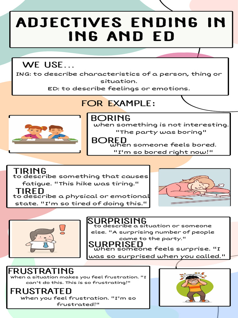 Understanding -ing and -ed Adjectives | PDF