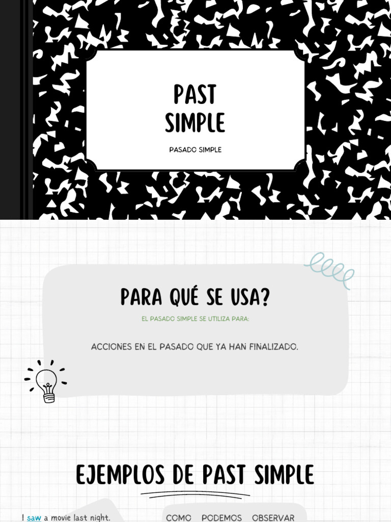 Past Simple Tense Explained | PDF