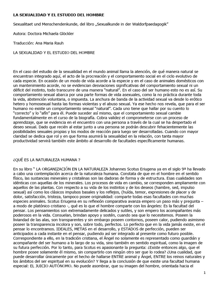 La Sexualidad | PDF | Amor | La sexualidad humana