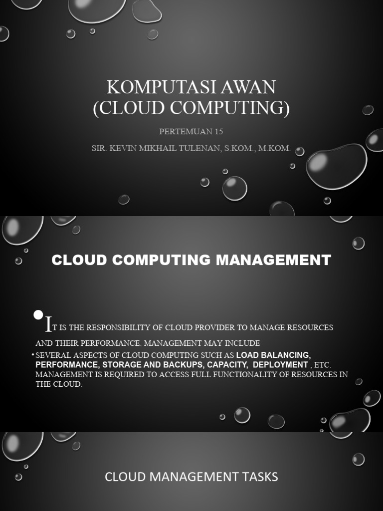 Pertemuan 15 - Komputasi Awan | PDF | Cloud Computing | Backup
