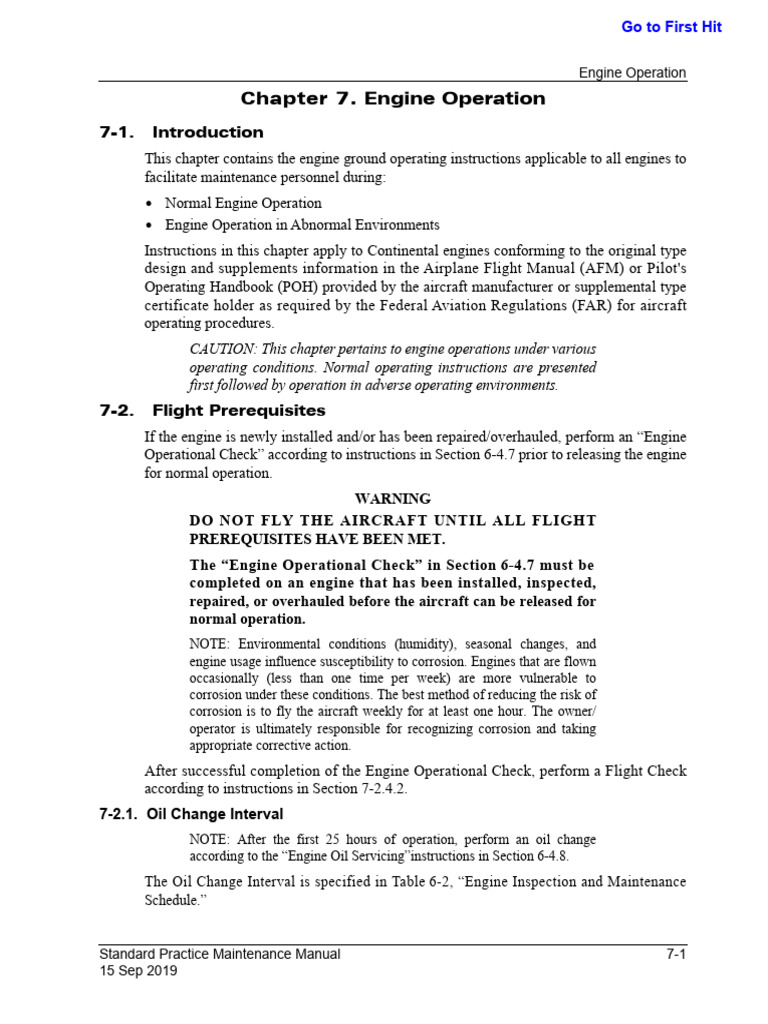 Continental Engine Operation Guidelines | PDF | Gasoline | Engines