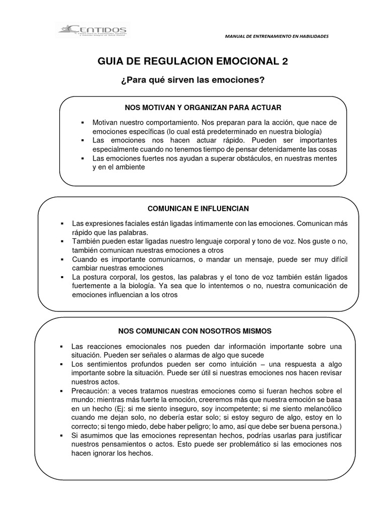 Regulacion Emocional | PDF | Las emociones | Ira
