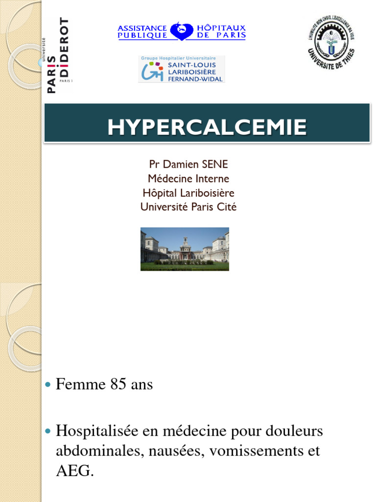 HypercalcÃ© Mie ThiÃ S | PDF | Glandes | Médecine clinique