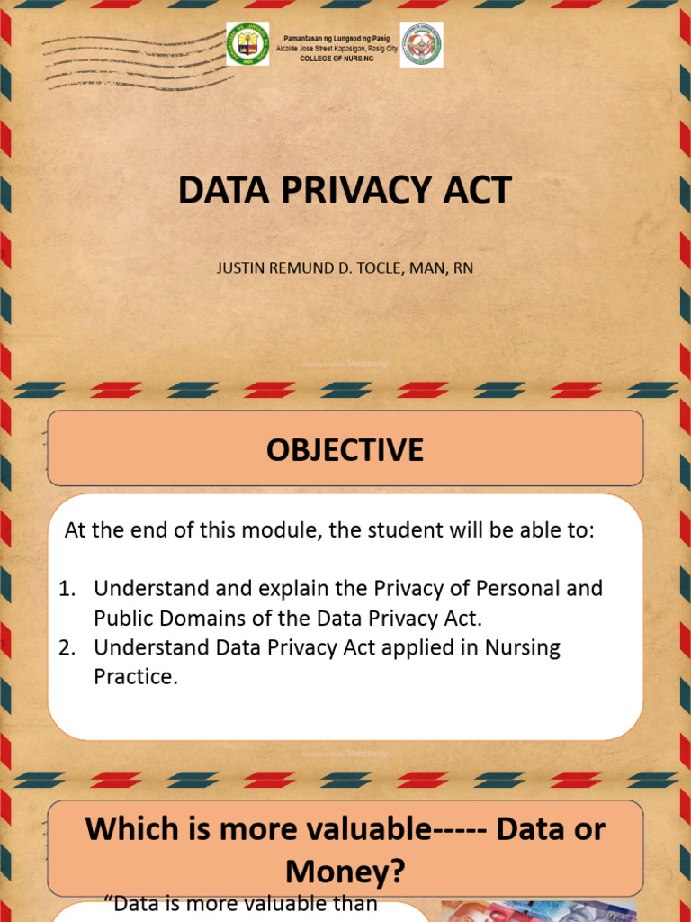 Module 13 Data Privacy Act | PDF | Privacy | Confidentiality