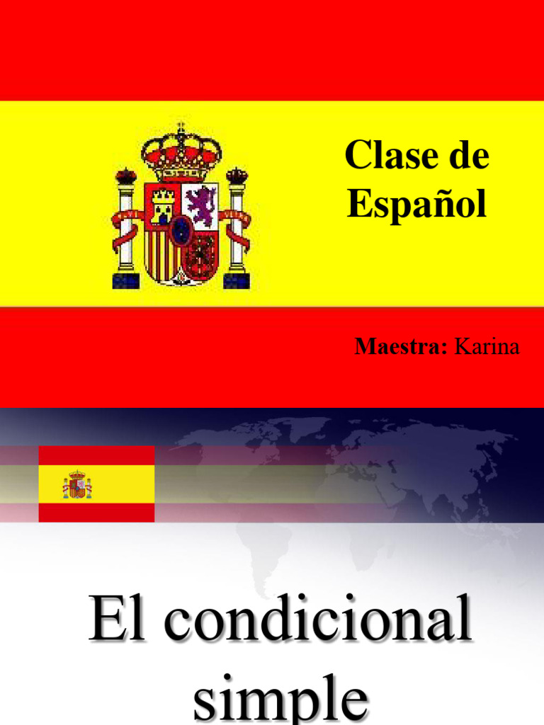 El Condicional Simple | PDF | Verbo | Morfología