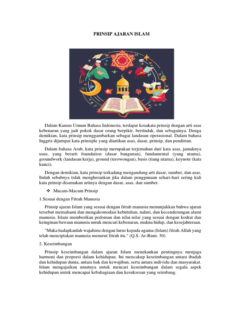 Prinsip Dasar Ajaran Islam | PDF
