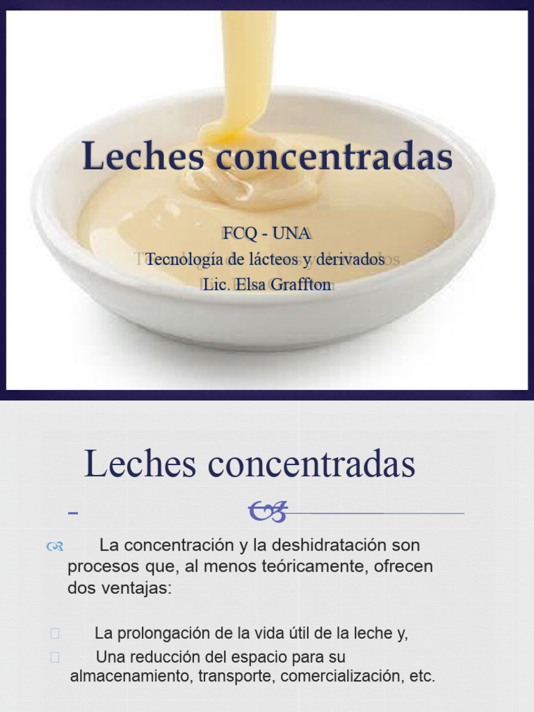 Leches Concentradas | PDF | Leche | Productos lácteos