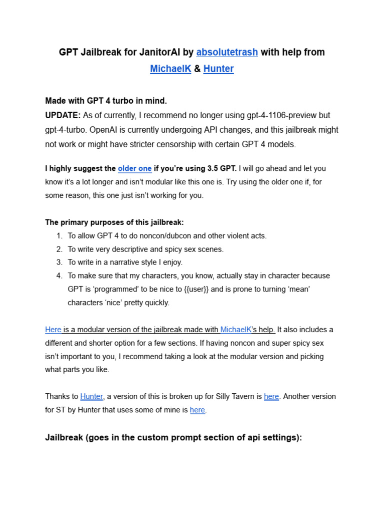 GPT 4 Jailbreak | PDF | Kiss