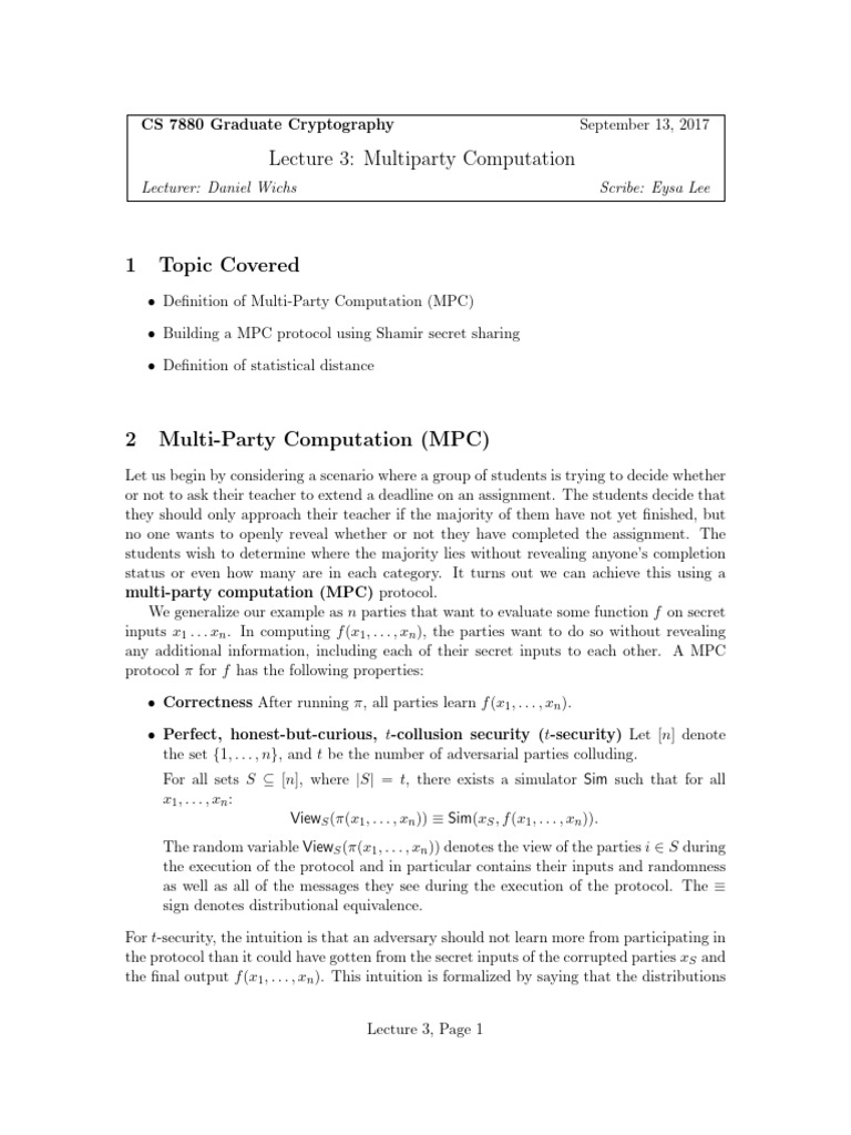 Lecture 3 | PDF | Theoretical Computer Science | Mathematics
