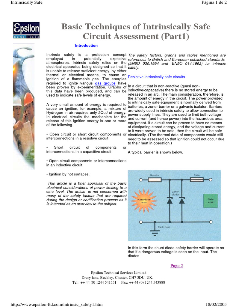 Intrinsic Safe Techniques | PDF | Capacitor | Electrical Network