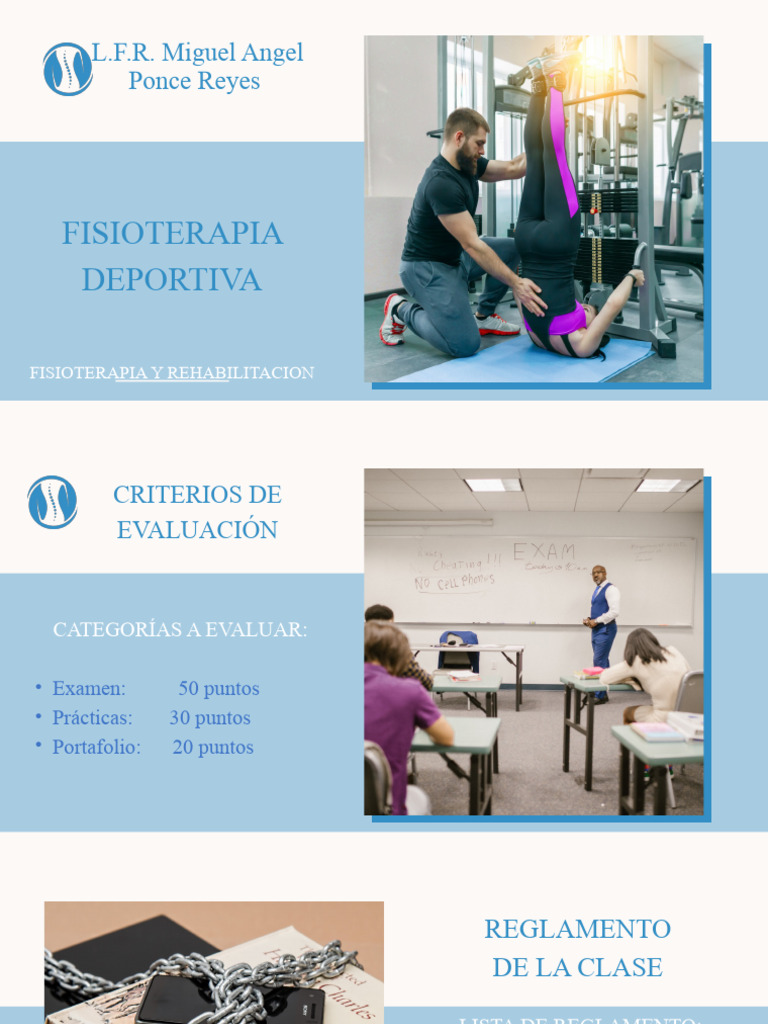 1era Presentación Act | PDF | Terapia física | Evaluación