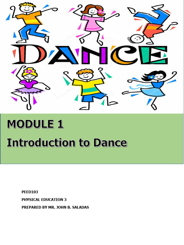 Peed103 Introduction To Dance m1 | PDF | Dances | Ballet