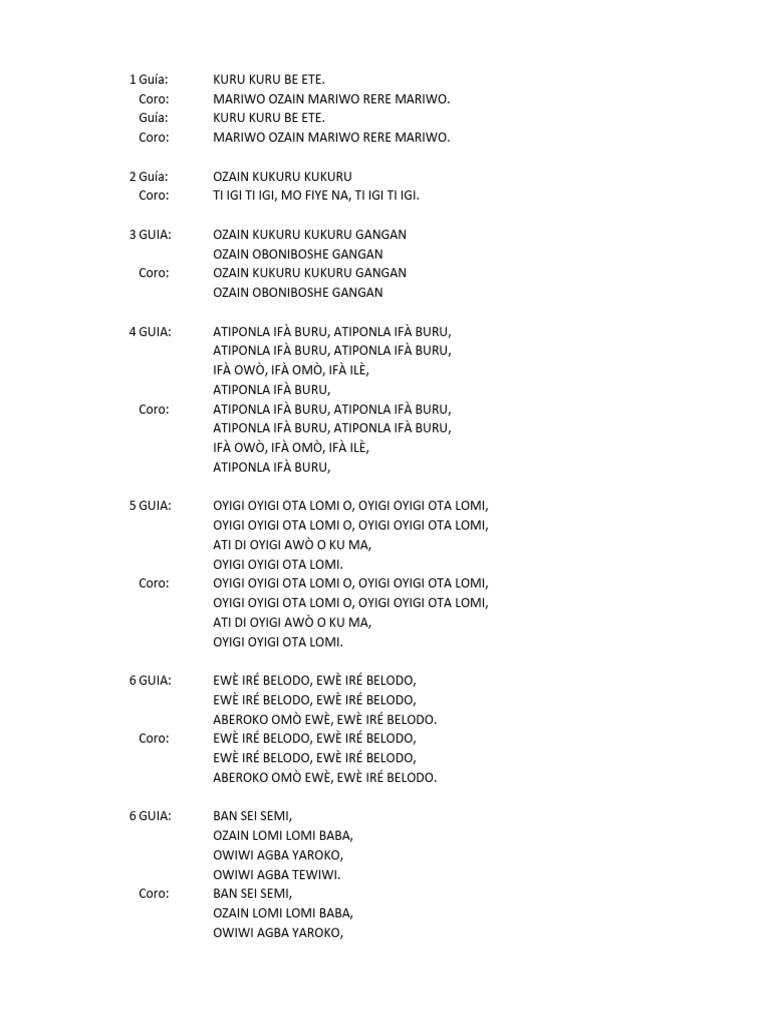 Cantos de Ozain | PDF