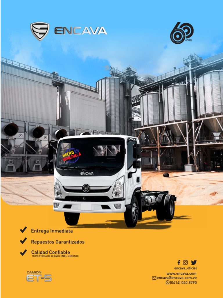 encava-ficha-tecnica-camion-et-5 | PDF